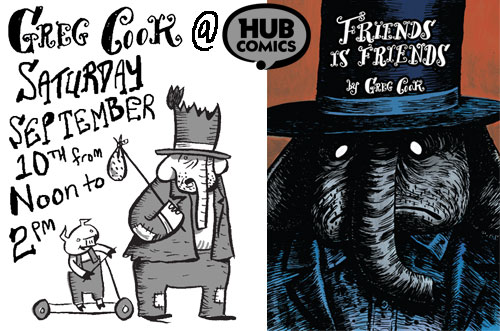 Greg Cook signs Friends is Friends Saturday September 10th | Hub ...