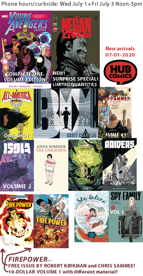 Curbside Wed/Fri + new 07-01-2020 | Hub ComicsHub Comics